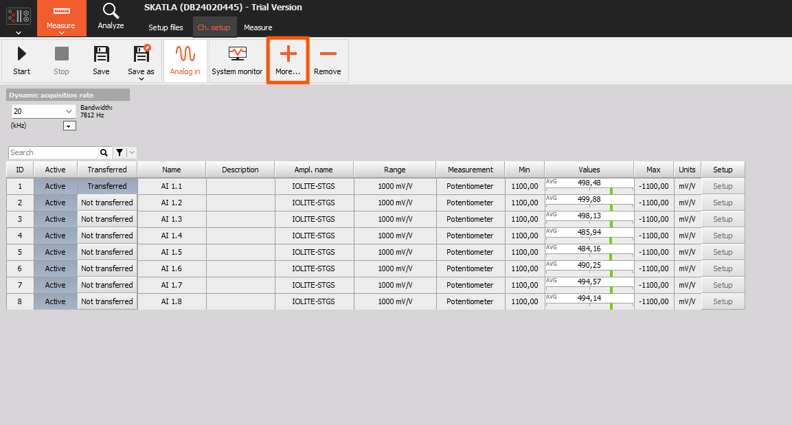 Device Modules > Modules > Setup | Dewesoft X Manual EN