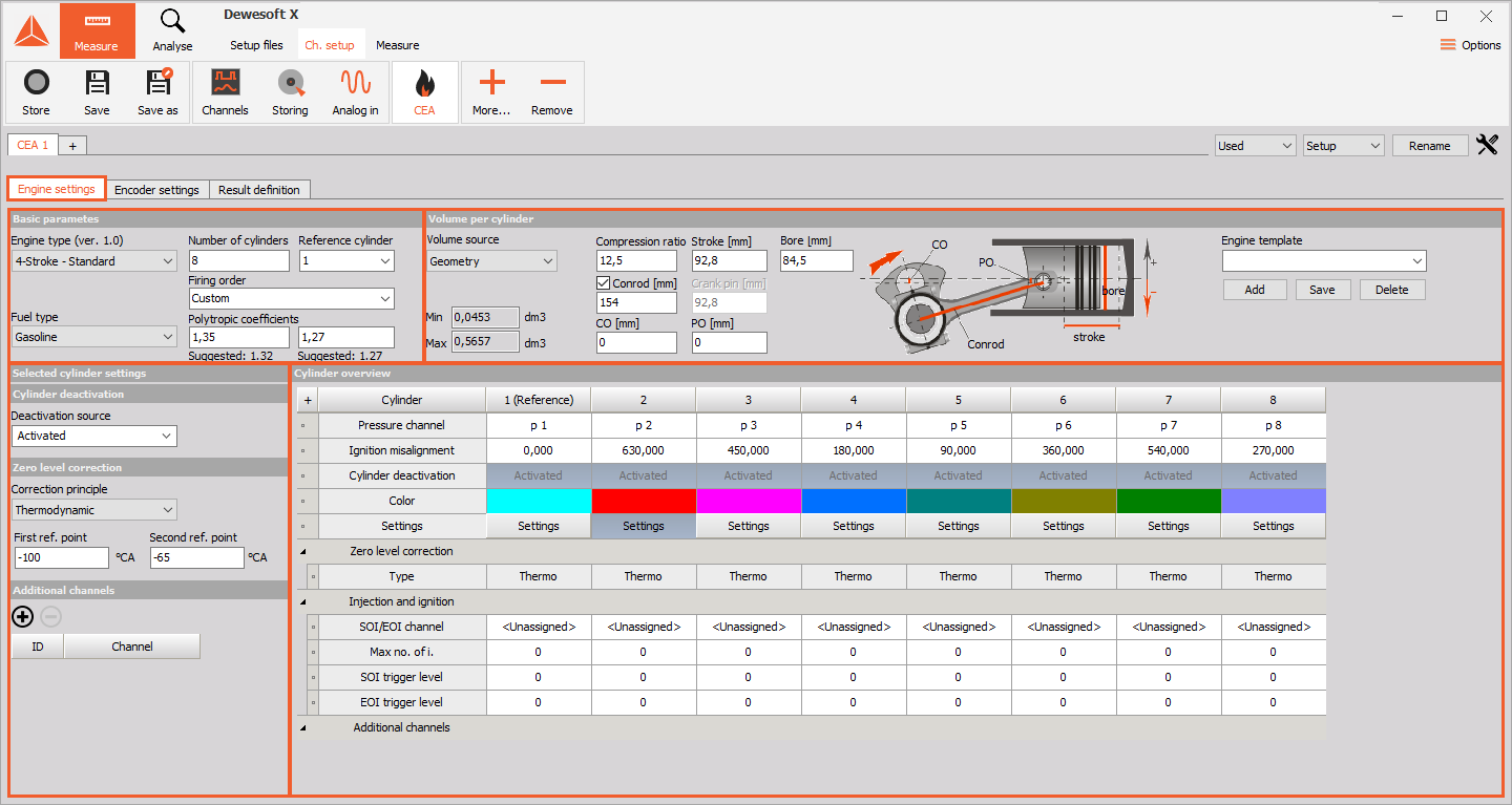 Engine Settings > Combustion Engine Analysis > Machinery Diagnostics ...