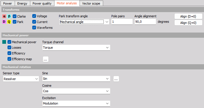 Motor Analysis > Calculations > Power Analysis > Electrical ...