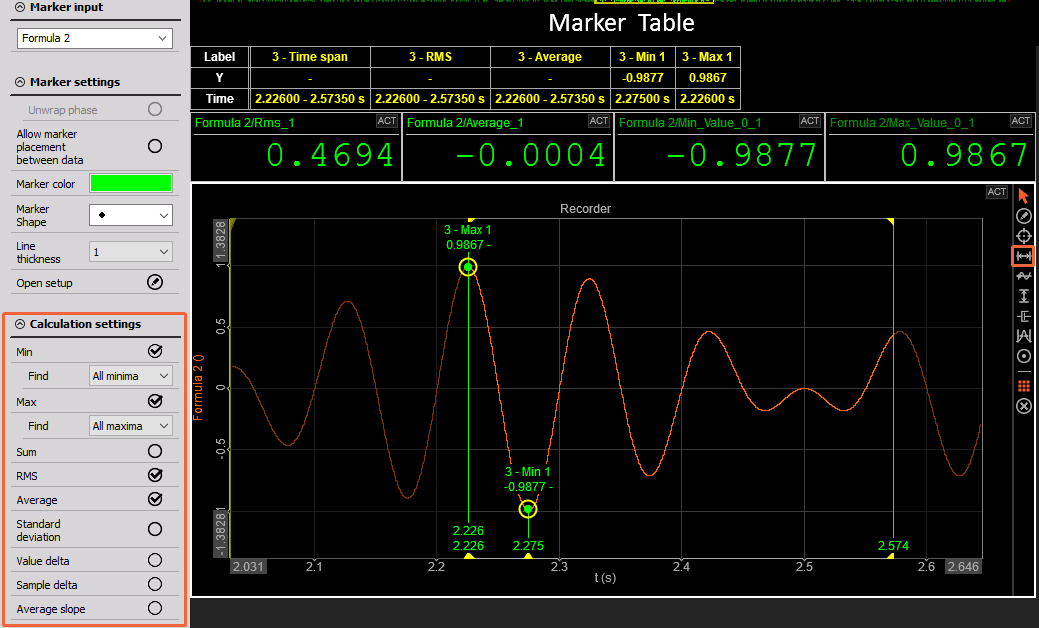 Time Region Marker > Processing Markers > General > Modules > Setup ...